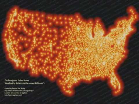 just ridiculous: mcdonald's locations on map