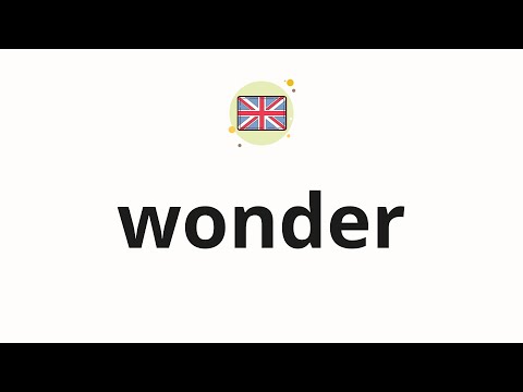 How to pronounce wonder