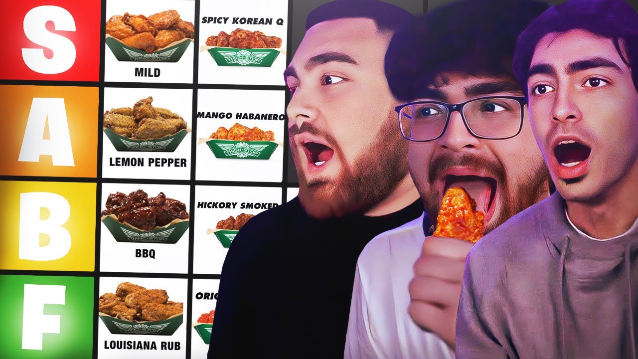LosPollosTV Ultimate Wingstop Flavor Tier List! (Ft. Jake and Nick)