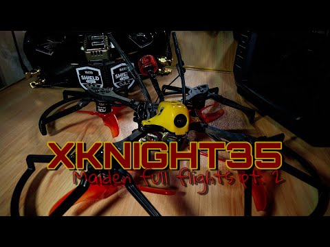 140mm 3.5" 1106 3,800kv maiden pt. 2 4S full flights | XKNIGHT35