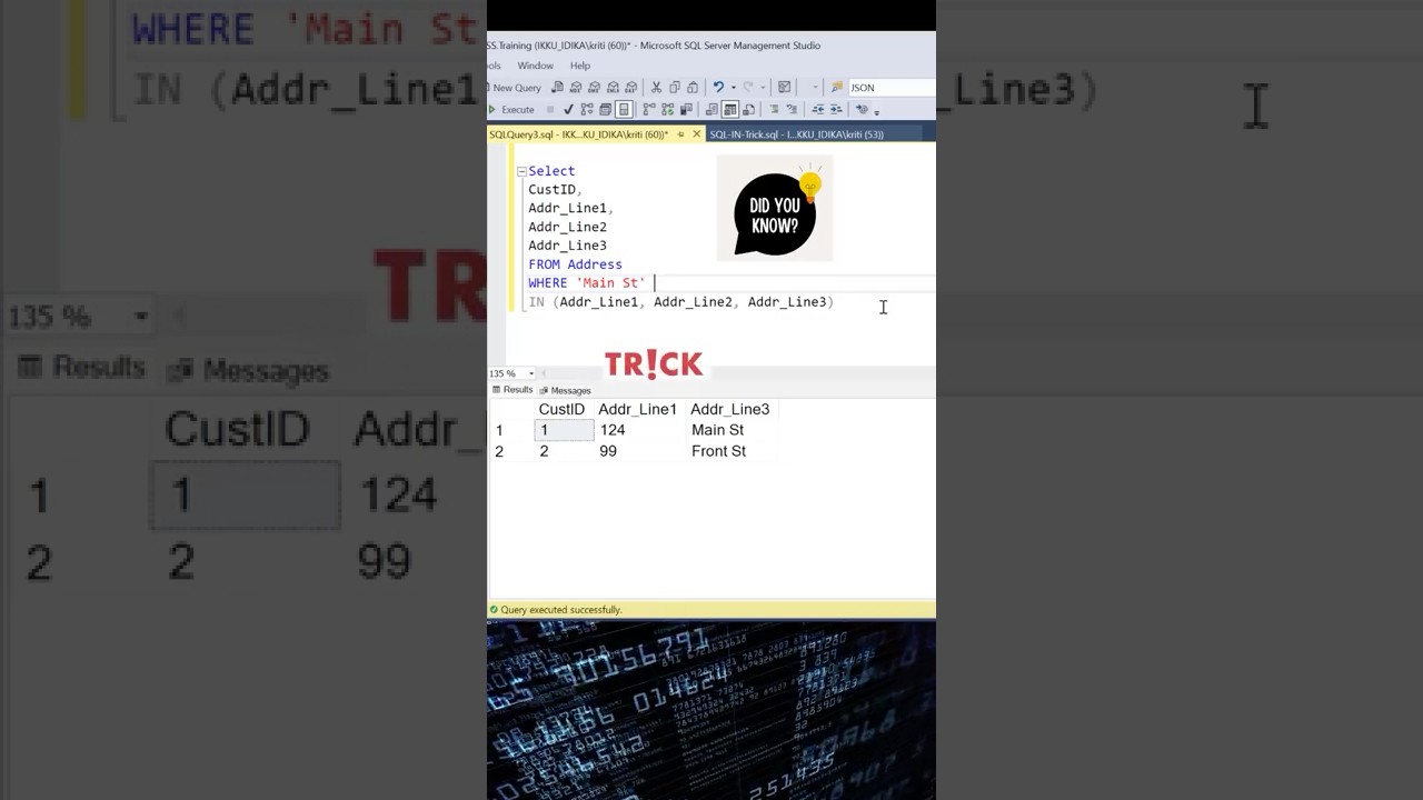SQL Tricks | Search Value In Multiple Columns In A Single Statement | IN