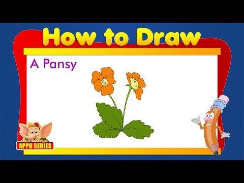 Learn to Draw Flower - Draw a Pansy