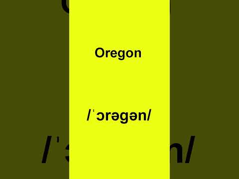 How to pronounce "Oregon" in American English #spokenenglish #howtopronounce #americanenglish #word