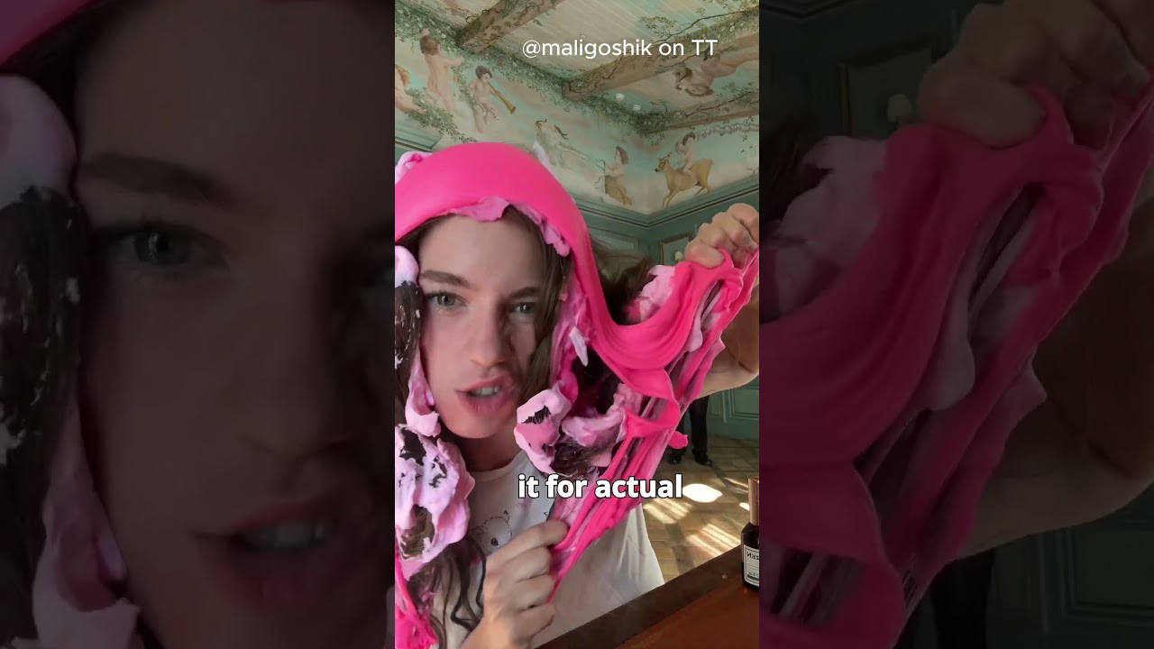 Slime hair mask