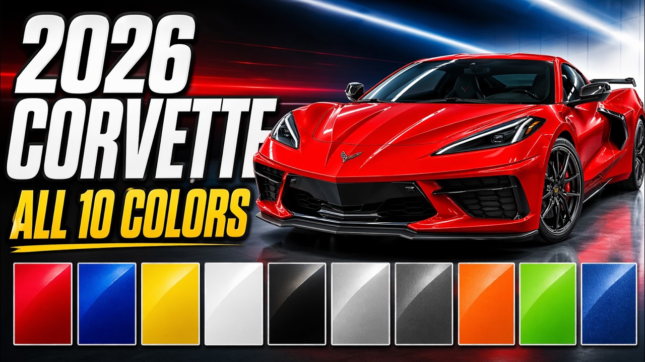 Corvette Colors – All 10 Exterior Color Options on the 2026 Corvette Stingray