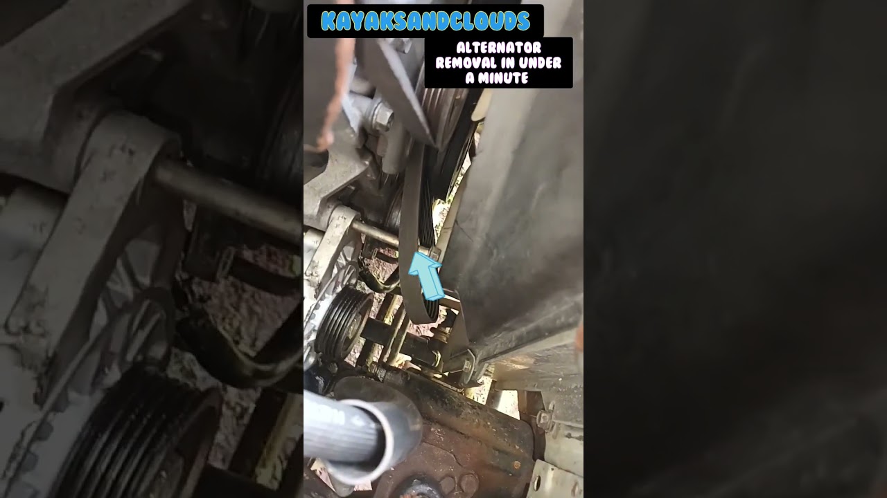 How to change alternator in under 1 min Mitsubishi pajero 98 #shorts #howto #diy #fixit #cars #viral