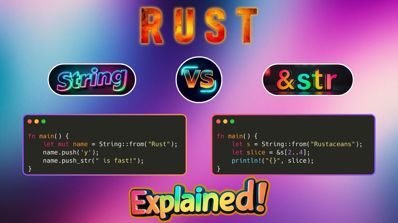 Mastering Strings in Rust  String vs &str, Unicode, and All the Magic Explained!