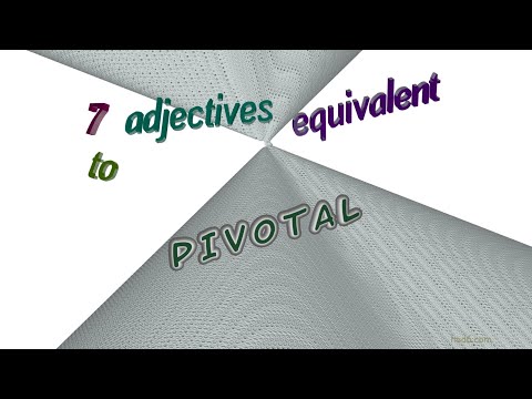 pivotal - 7 adjectives having the meaning of pivotal (sentence examples)
