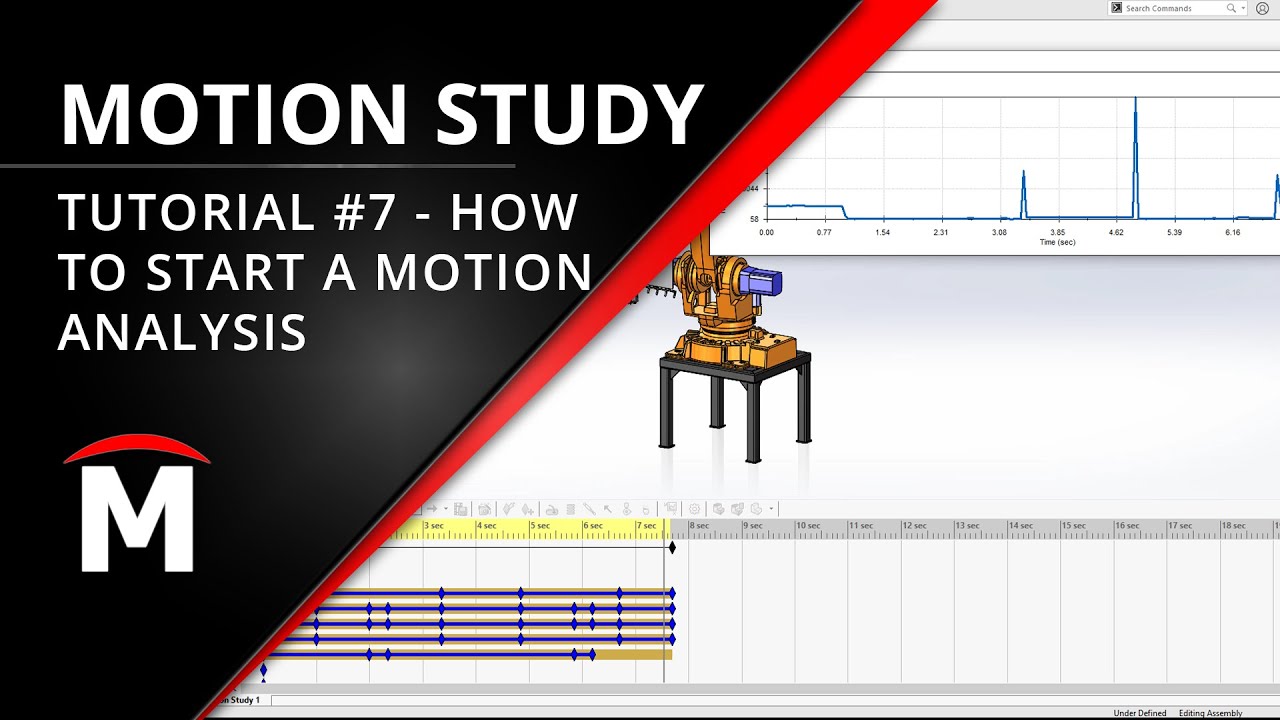SOLIDWORKS Motion Tutorial Series #7 - Motion Analysis
