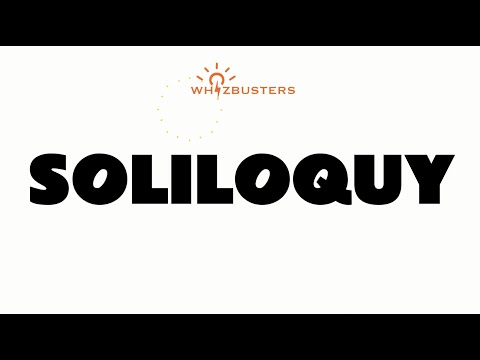 SOLILOQUY (noun) Meaning with Examples in Sentences | GRE GMAT LSAT SAT