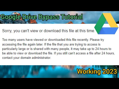 How to bypass Google Drive download limit! (Easy and Quick)