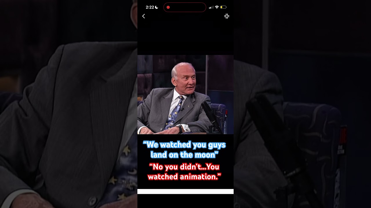 Buzz Aldrin admits we didn’t go to the moon. #moonlanding #nasa
