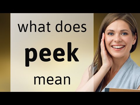 Peek β PEEK meaning