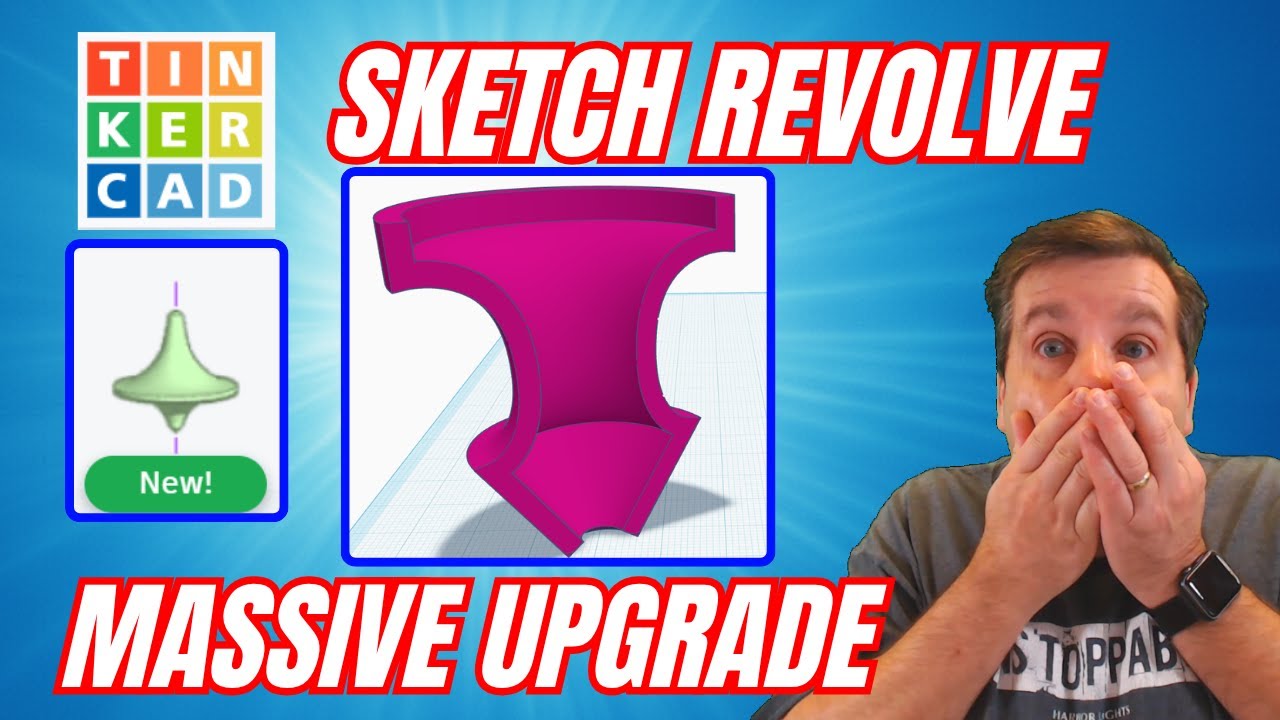 Massive Tinkercad Sketch Revolve Upgrade: Partial Revolve is HERE! 💯🤯