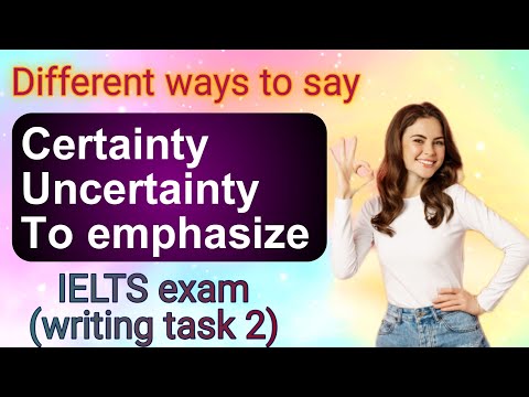 Certainty, uncertainty, emphasize/ways of saying to be certain, uncertain and to emphasize something