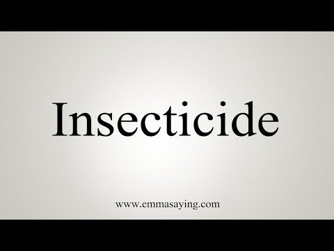 How To Say Insecticide