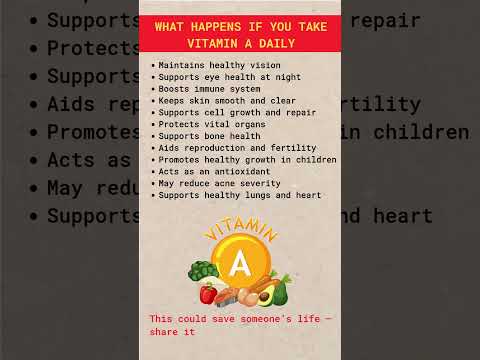 What Happens If You Take Vitamin A Daily #deficiency #health #nutrition