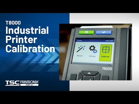 Printronix Auto ID T8000 Industrial Printer Calibration