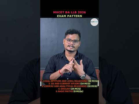 MHCET 5 YEAR BA LLB LAW | EXAM PATTERN | CLATPOINT