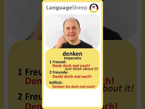 Konjugation & Aussprache von DENKEN (to think) alle Zeiten - Conjugation & pronunciation: all tenses