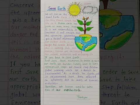 essay on save earth