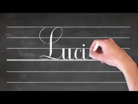 Ecrire Lucie 🖋 prénom lettres cursives attachées 📕 Ecole Primaire CP CE1 CE2