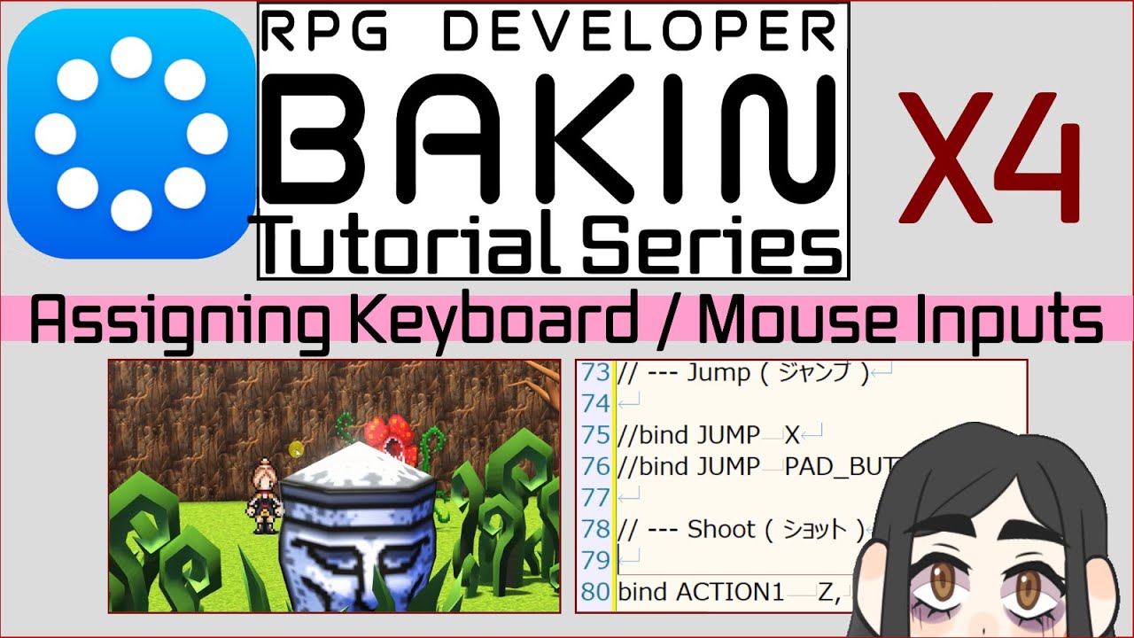 Getting Started in RPG Developer BAKIN: Setting KEYBOARD / MOUSE Inputs!