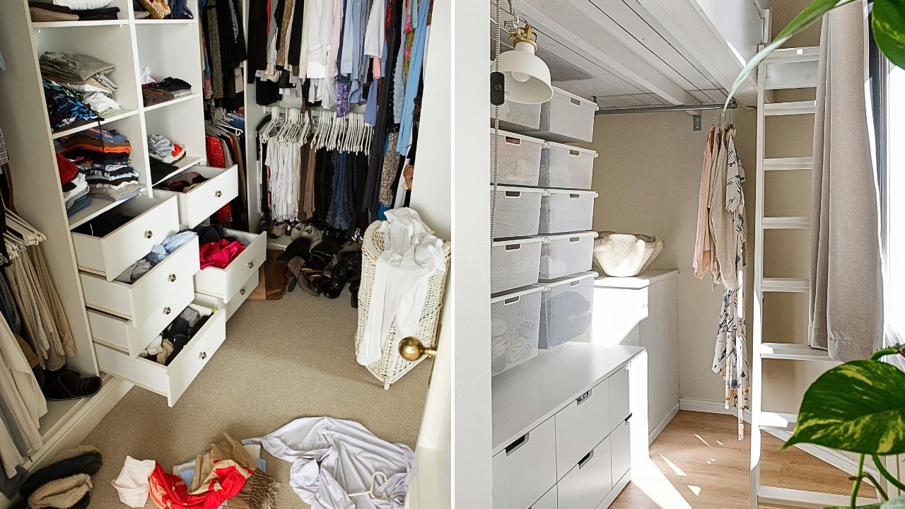 10 Storage layout for a small bedroom