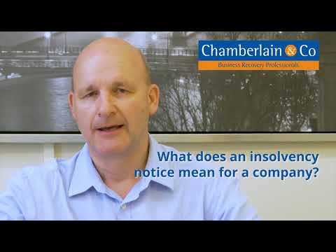 What does an Insolvency notice mean for a company?