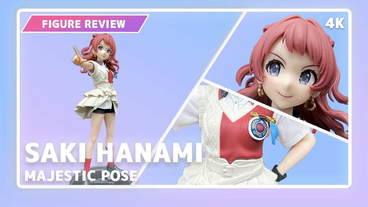 Saki Hanami Figure Review – Majestic pose | Gakuen Idolmaster Figure in the ESPRESTO line by Banpr