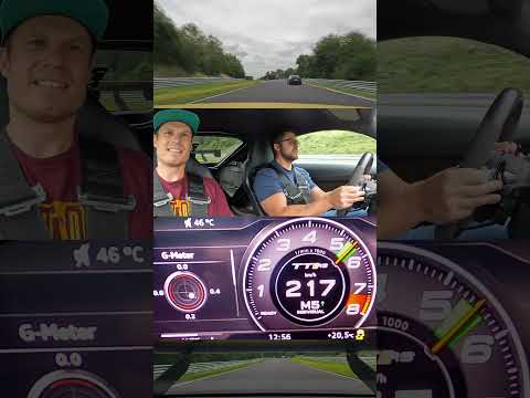 306 km/h Wheelspin! 550hp Audi TT RS FLYING on the Nürburgring!