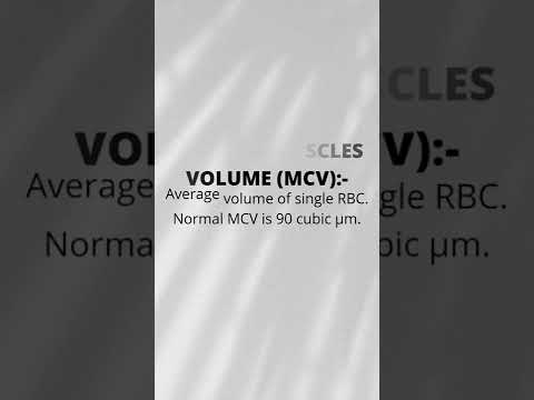 #MCV #mean #corpuscles #volume #bloodtest #medical #term #shorts