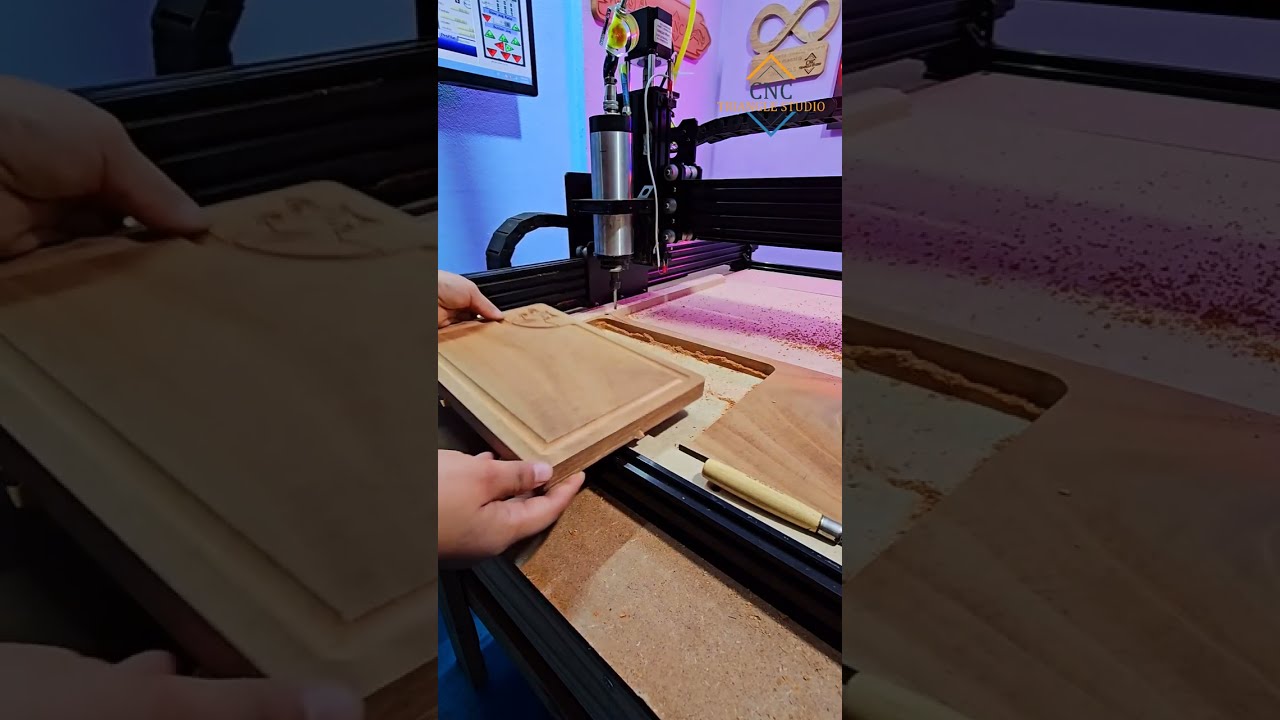 Tools for manufacturing cutting boards on the CNC router #cncrouter