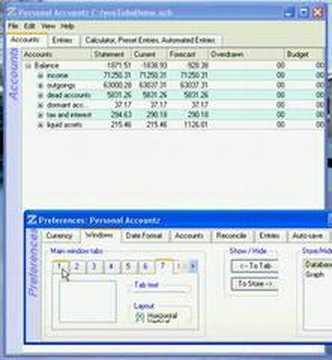 Personal Accountz graph demo