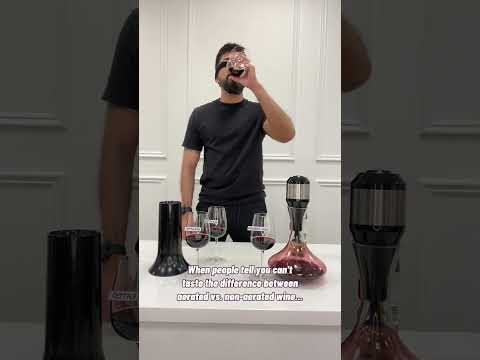 When people tell you they can’t taste the difference between aerated and non-aerated wine… 🙄👀
