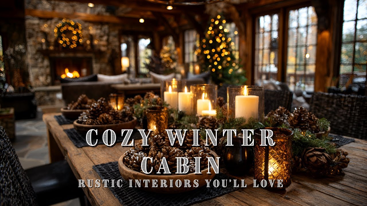 Cozy Winter Cabin Decor Ideas | Warm & Rustic Interiors You’ll Love This January