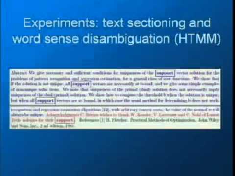 Hidden Topic Markov Models YouTube
