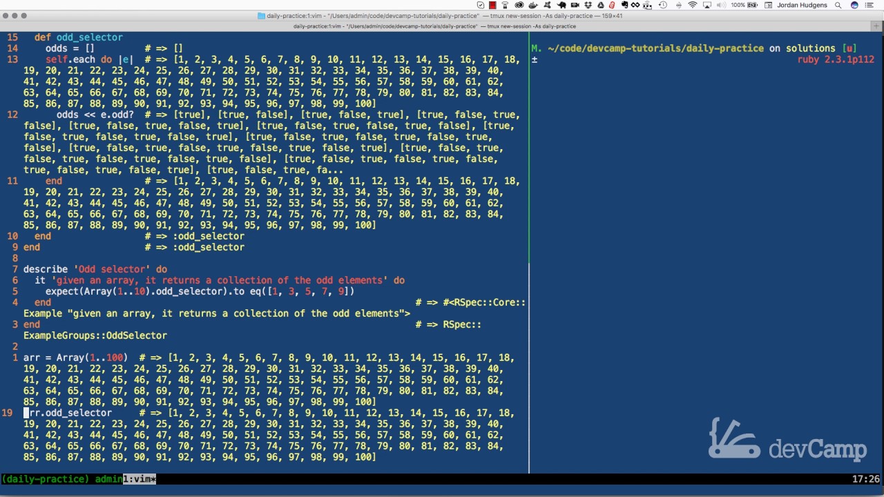 Return Odd Elements from an Array in Ruby