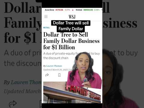 Dollar Tree Will Sell Family Dollar #dollartree #familydollar #financialnews
