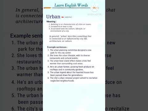 urban means | urban meaning #urban