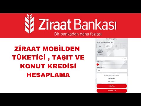 Ziraat Mobil'den Kredi Hesaplama Nasıl Yapılır