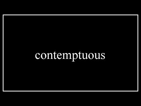 A Word A Day 4U | Contemptuous:01/04/14