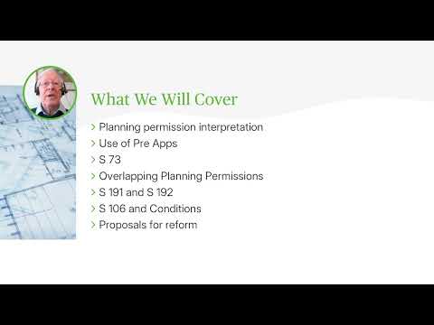 A Practical Guide to Planning Permissions & Conditions in Property Transactions - Webinar