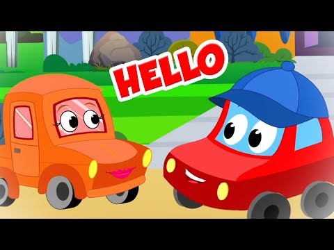 Hello World Song for Children | Car Cartoon Videos - Kids Channel