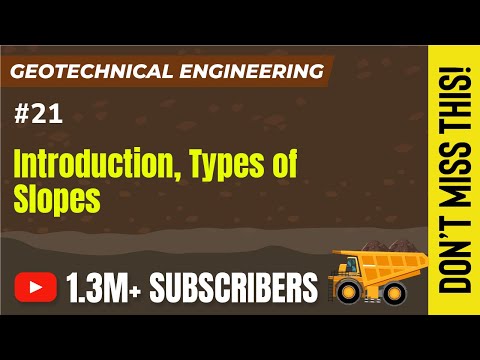 Introduction Types of Slopes - Stability of Slopes - Geotechnical ...