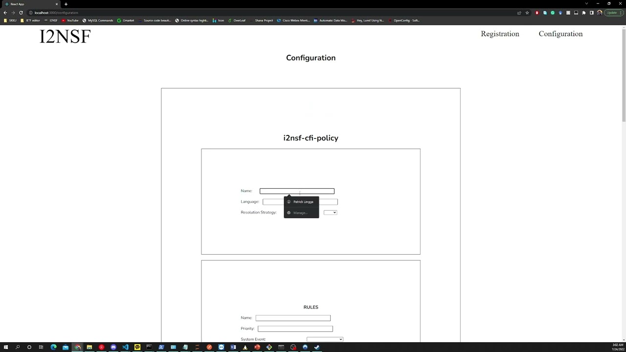 I2NSF IETF 114 Hackathon Demo