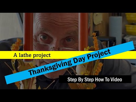 A Lathe project for Thanksgiving Day. #shopsmith lathe #Thanksgiving