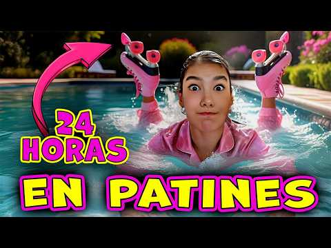 24 HORAS en PATINES (siguiendo ordenes de PRODUCCION) | Ana Emilia