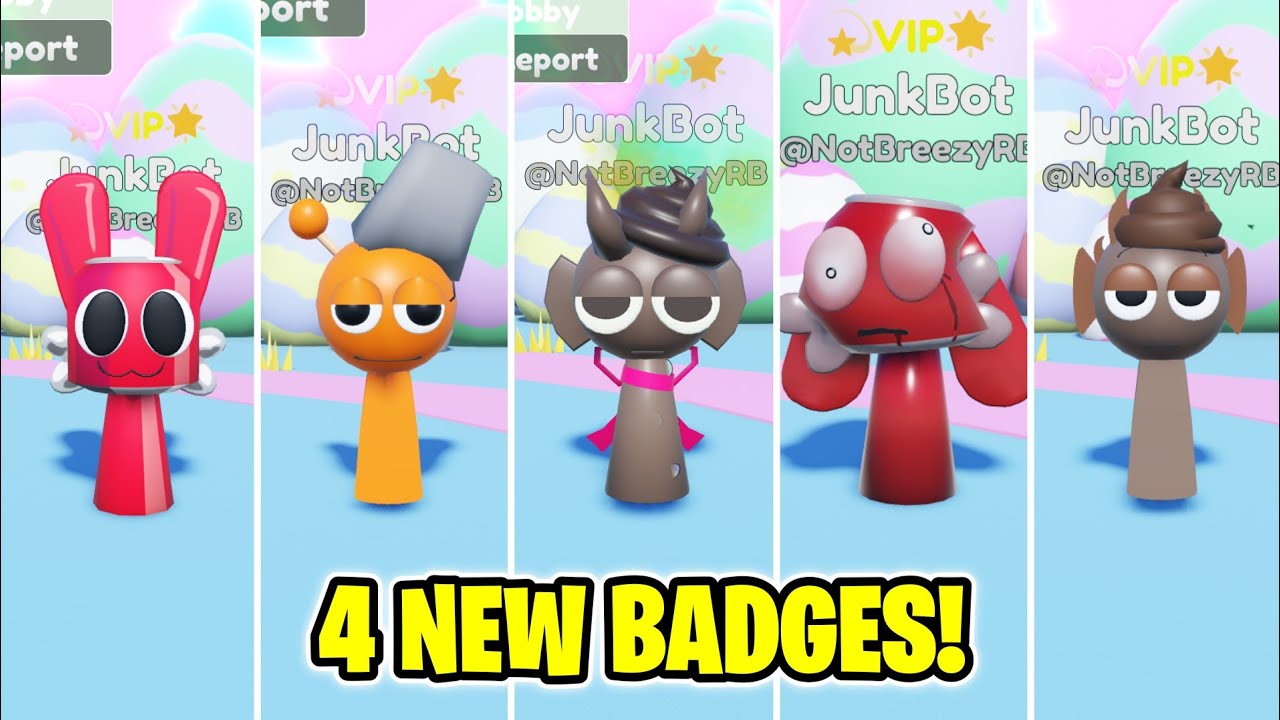 (EASTER!) 3D SPRUNKI RP AND ANIMATIONS - How to get ALL 4 NEW BADGES!! NEW COKA GAMEPASS!! (ROBLOX)