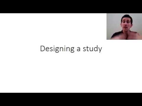 Research methods designing a study